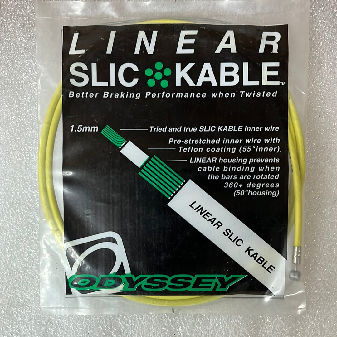 Odyssey Linear Slic Cable LTD Yellow – Rock Bay BMX